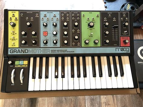 Moog Grandmother Semi Modular Analog Synth With Spring Reverb Reverb