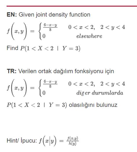 Solved En Given Joint Density Function F X Y {86−x−y00
