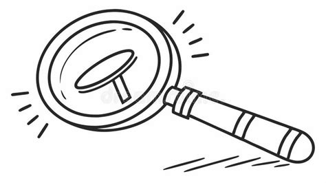 Magnifying Glass Examining A Small Detailed Element Illustration Vector Design Generative Ai