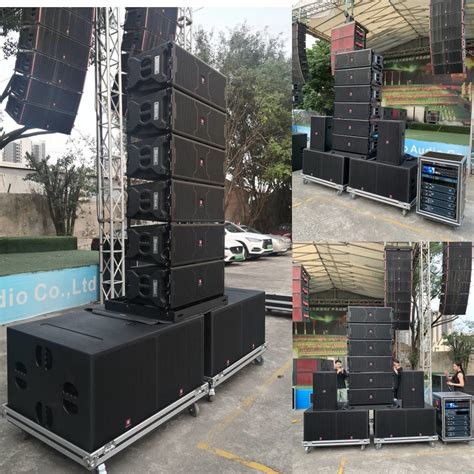 Double 10 Inch 2 Way 800w Outdoor Pa Line Array Speaker Line Array Speaker And Line Array