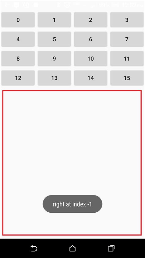 Android Onfling Gesture Not Recognized For A Gridview Of Buttons