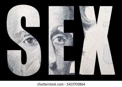 Sex Money Block Letter On Black Stock Photo Shutterstock