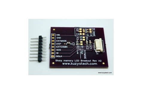 Sharp Memory Lcd Breakout A2 From Kuzyatech On Tindie