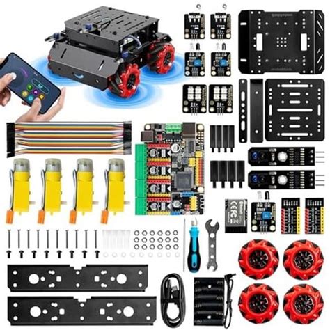 A Sonic Xs72294 Mbot Mega Robot Kit With Mecanum Wheels Programmable
