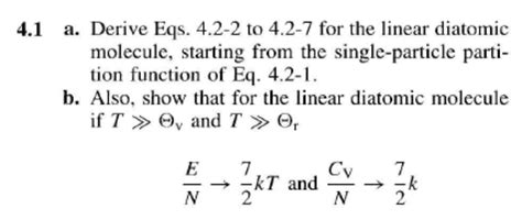 41 ﻿a ﻿derive Eqs 42 2 ﻿to 42 7 ﻿for The Linear