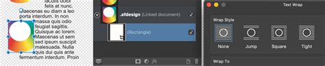 text wrap for graphics from designer affinity on desktop questions