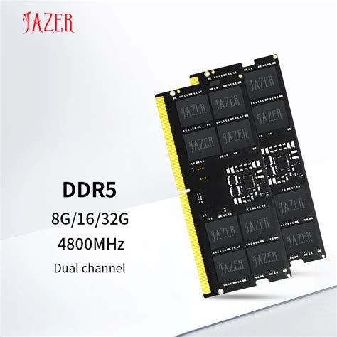 Jazer แล็ปท็อปหน่วยความจำ Ddr5 8กิกะไบต์16กิกะไบต์4800เมกะเฮิร์ตซ์5600