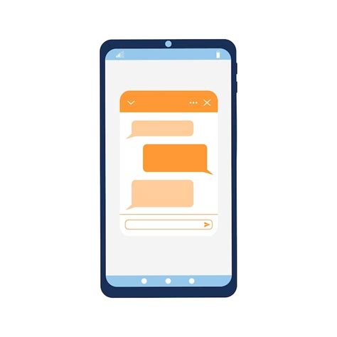 premium vector smartphone interface whit pop up chat bot window