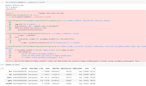 error running sce tl palantir adata · issue 52 · dpeerlab palantir