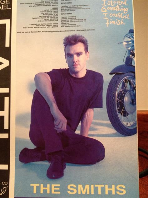 Morrissey I Started Something Smash Hits Lyric Poster Moz At