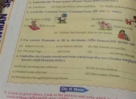 Use Correct Pronouns To Fill In The Blanks সठिक Pronoun जाजा শून्यम्बान