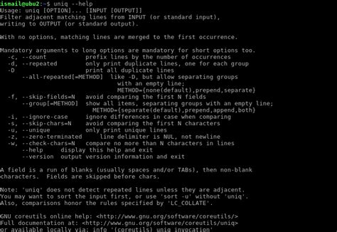 Linux Uniq命令 带有示例linux Uniq命令教程 Csdn博客