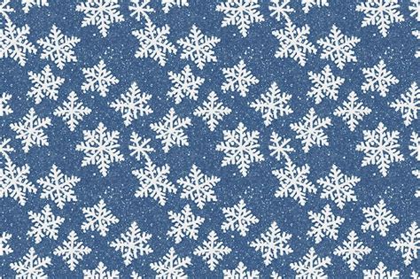 Premium Photo A Blue And White Snowflake Pattern With The Word Snow