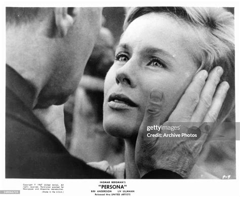 Bibi Andersson Has Her Face Touched By Man In A Scene From The Film