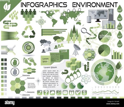 Infographics Business All Objects Grouped Separately And Easy To Edit
