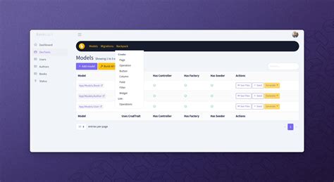 generating code 6 x docs backpack for laravel