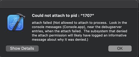 Ios Xcode Could Not Attach To Pid Stack Overflow