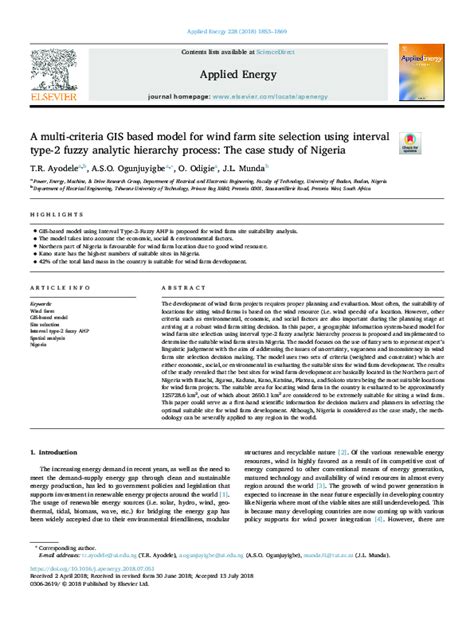 Pdf A Multi Criteria Gis Based Model For Wind Farm Site Selection Using Interval Type 2 Fuzzy