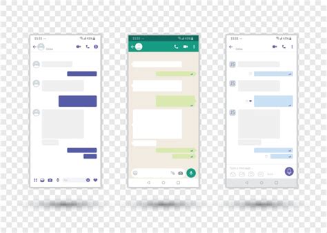 Messenger Ui Template Social Communication App Vector Image