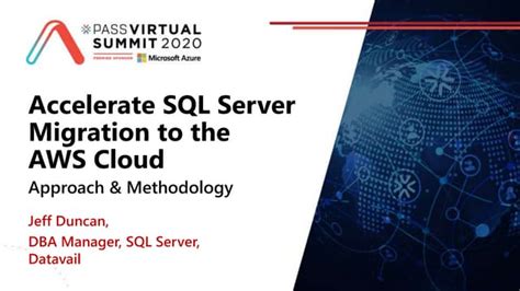 accelerate sql server migration to the aws cloud ppt