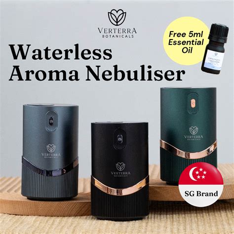 Waterless Nebuliser Diffuser Verterra Essential Oil Aromatherapy Shopee Singapore