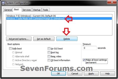 Safe Mode With Command Prompt Add To Windows Boot Manager Screen Tutorials
