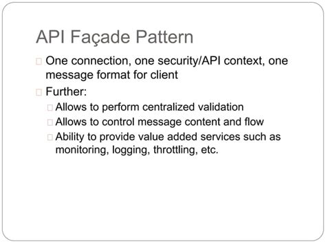 Api Façade Pattern Ppt