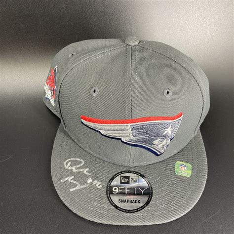 Nfl Patriots Drake Maye Signed 2024 Nfl Draft Hat The Official
