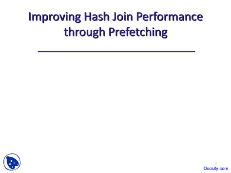Improving Computer And Information Science Lecture Slides Docsity