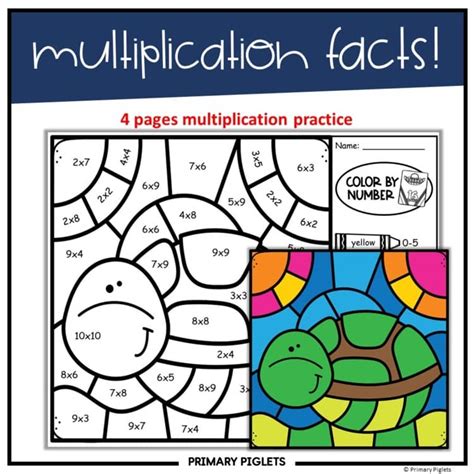 Fall Spring Color By Number Code Multiplication And Division Coloring