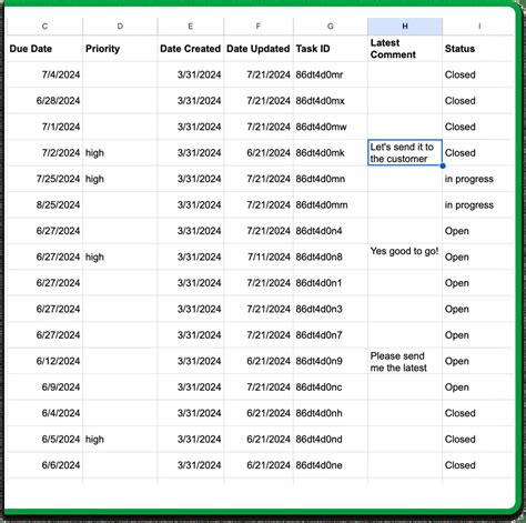 ClickUp To Sheets Sync Your Tasks To Google Sheets Automated