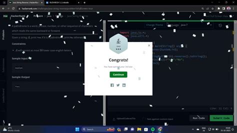 Just Earned The Silver Badge For Java On Hackerrank Rudhresh S