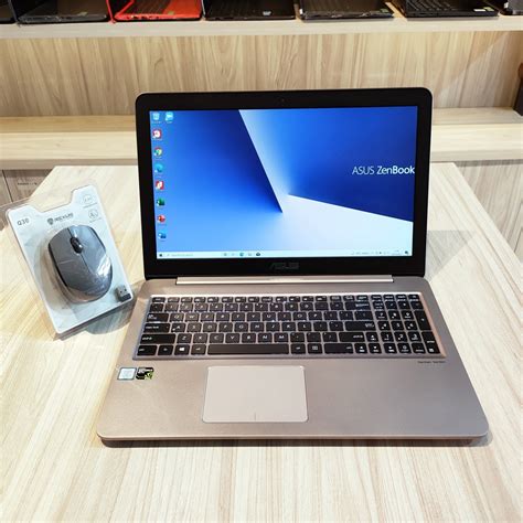 Jual ASUS ZenBook UX510UXK Silver I7 Gen 7 Ram 8gb Ssd 500gb Dual VGA NVIDIA GeForce GTX