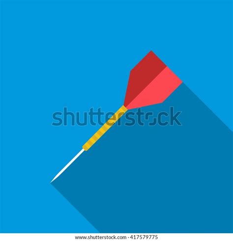 Dart Arrow Icon Flat Style Stock Vector Royalty Free
