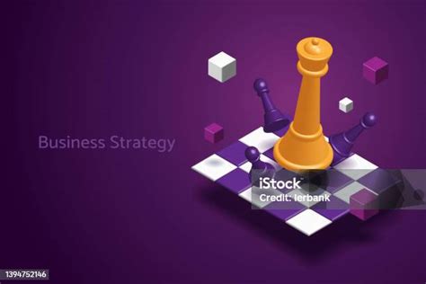 Catur Dan Papan Catur Dengan Latar Belakang Ungu Ilustrasi Stok Unduh Gambar Sekarang Catur