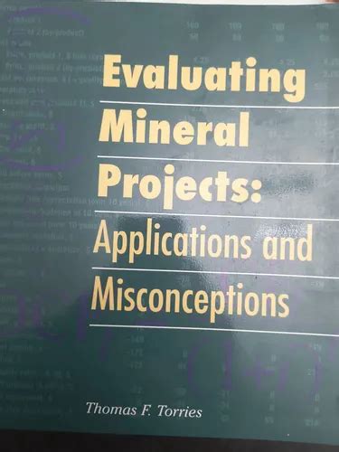 Livro Técnico Evaluating Mineral Projects Applications And Misconceptions Parcelamento Sem Juros
