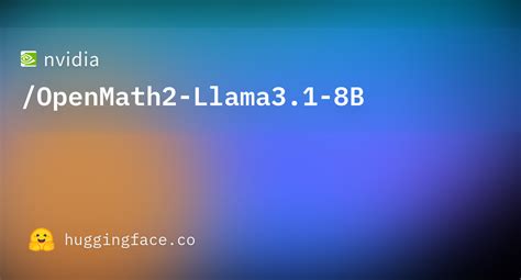 nvidia openmath2 llama3 1 8b · hugging face