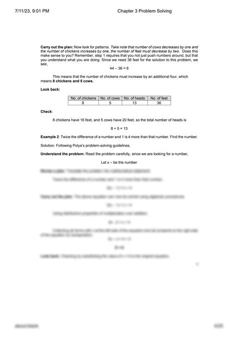 Solution Chapter 3 Problem Solving Polyas Guidelines Examples