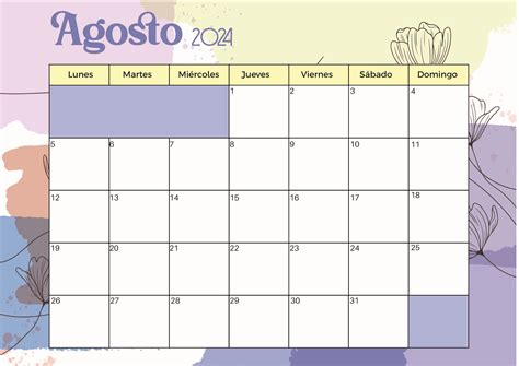 Calendario Agosto 2024 Venezuela