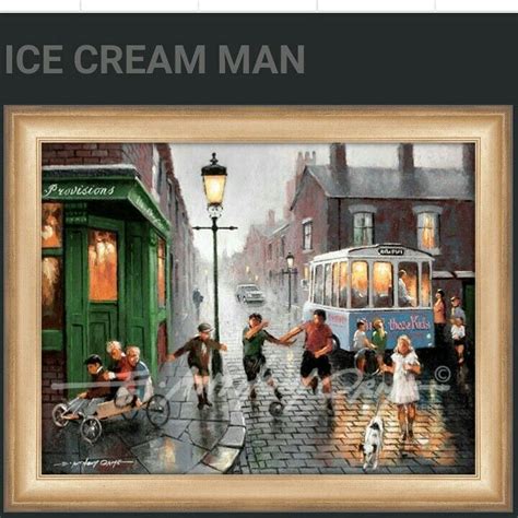 Ice Cream Man Hand Signed Fine Art Print By The Artist E Anthony Orme Eanthonyorme