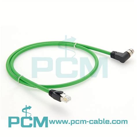 Customized Industrial Ethernet M12 D Coded 4 Pin To Rj45 Cable Suppliers Manufacturers