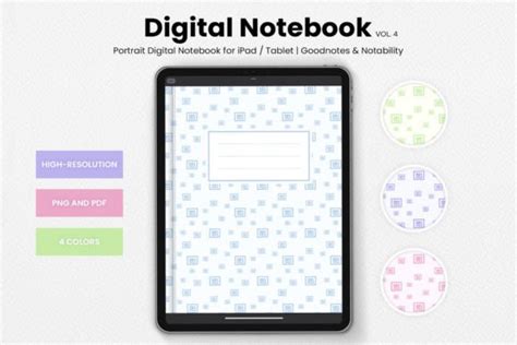 Digital Notebook Covers Vol 03 Graphic By Catsquills · Creative Fabrica
