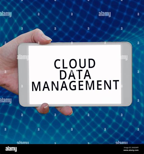Hand Writing Sign Cloud Data Management Internet Concept A Technique To Manage Data Across