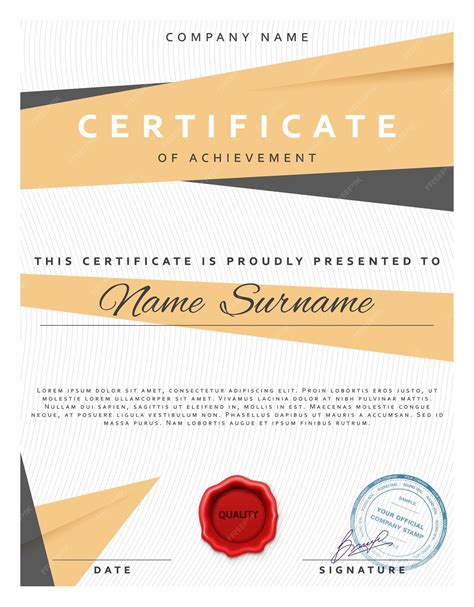 Premium Vector Certificate Design Certificate Border Certificate