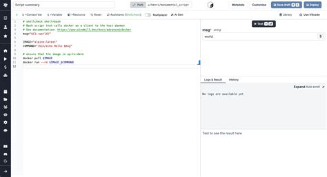 Run Docker Containers Windmill