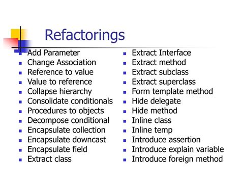 Ppt Refactoring Powerpoint Presentation Free Download Id5263577