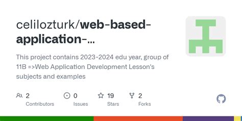 Github Celilozturkweb Based Application Development Lesson This