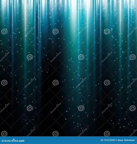 Glow Light Motion Vector Abstract Blue Background With Lines And Glitter Particles Stock Vector