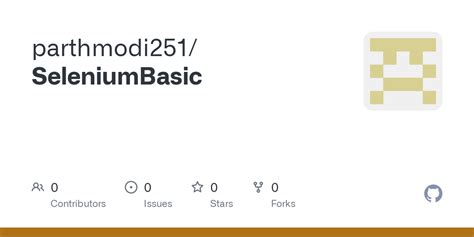 GitHub Parthmodi SeleniumBasic
