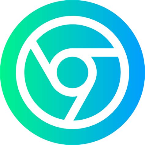 Chrome Super Basic Straight Circular Icon